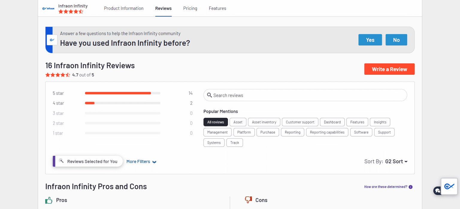 Steps to Share Your Infraon Experience on G2 | Infraon